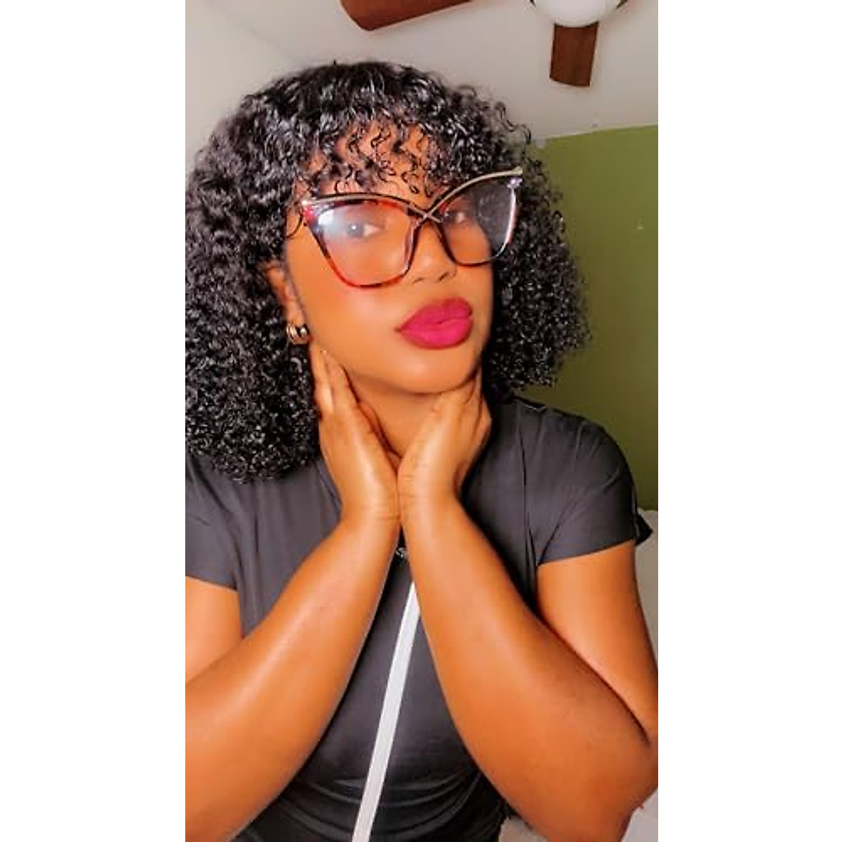 FEISEDY Women Oversized Square Blue Light Blocking Glasses Anti Eyestrain Cat Eye Fashion Eyewear B2956