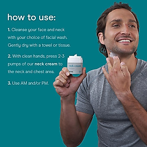 Baebody Firming Neck Cream with AHAs, CoQ10, Glycolic Acid, Green Tea for Sagging Skin, Fine Lines, Wrinkles, 1.7 Fl Oz