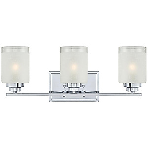 Westinghouse 63438A Hansen 3 Light Indoor Wall Fixture, Chrome