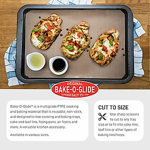 Bake-O-Glide STD0330 Non Stick Reusable Cooking/Baking Liner, Brown
