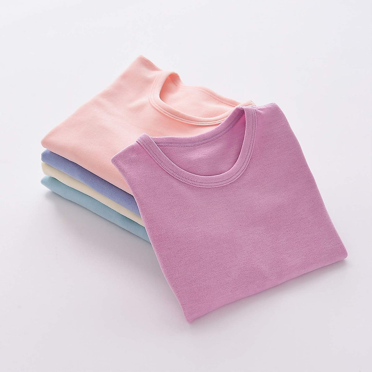 Girls Underwear Kids Thermal Underwears Toddler Winter Base Layer Long Johns Sets for Boys Dark Pink Large (100) /3T-4T