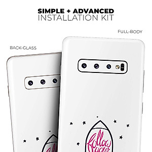 DesignSkinz Follow Your Dreams Protective Vinyl Decal Wrap Skin Cover Compatible with The Samsung Galaxy S20 (Screen Trim & Back Glass Skin)