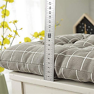 ETULLE Set of 2 Laced Chair Cushions, Dining Chair Padding, Added Quilted Chair Cushions for Kitchen and Office Chairs, Patio, Garden, Indoor, Outdoor