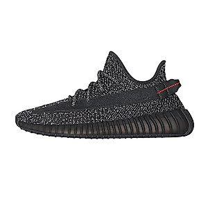 adidas Mens Yeezy Boost 350 V2 Reflective FU9007 Black - Static - Size 6.5