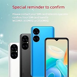 aderroo 6.52-inch Screen ，H22 Unlocked Cell Phone，2GB RAM, 16GB ROM，Supports 3GWCDMA : 850/2100MHZ Dual SIM Card Frequency Band，Front and Rear Camera ，Android Smartphone(Black