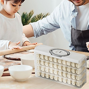 Dumpling Storage Box - Multilayer Household Storage Box, Easy To Use Dumpling Container | Stackable Storage Box With Date Recorder, Space Saving Dumpling Storage Box Suitable For Restaurant Freezer