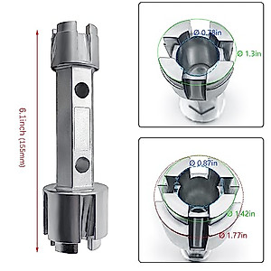 WBJKZJD Tub Drain Remover Wrench, Heavy Duty Drain Wrench Aluminum Alloy Wrench for Install and Remove Most Bath and Shower Drains