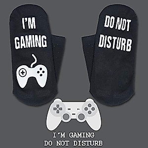 Novelty Funny Xmas Gift Socks Gaming Socks Christmas Stocking Stuffers White Elephant Gifts For Men Kids Gamer