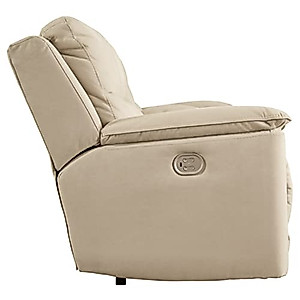 Signature Design by Ashley Next-Gen Gaucho Classic Power Reclining Loveseat with Console & Adjustable Headrest, Beige