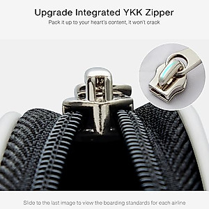 Hanke Grace Expandable Suitcases with Wheels Hardshell Carry On Luggage Airline Approved, 20 Inch Travel Suitcase Lightweight Tsa Luggage for Short Business Trips, Jet Black.