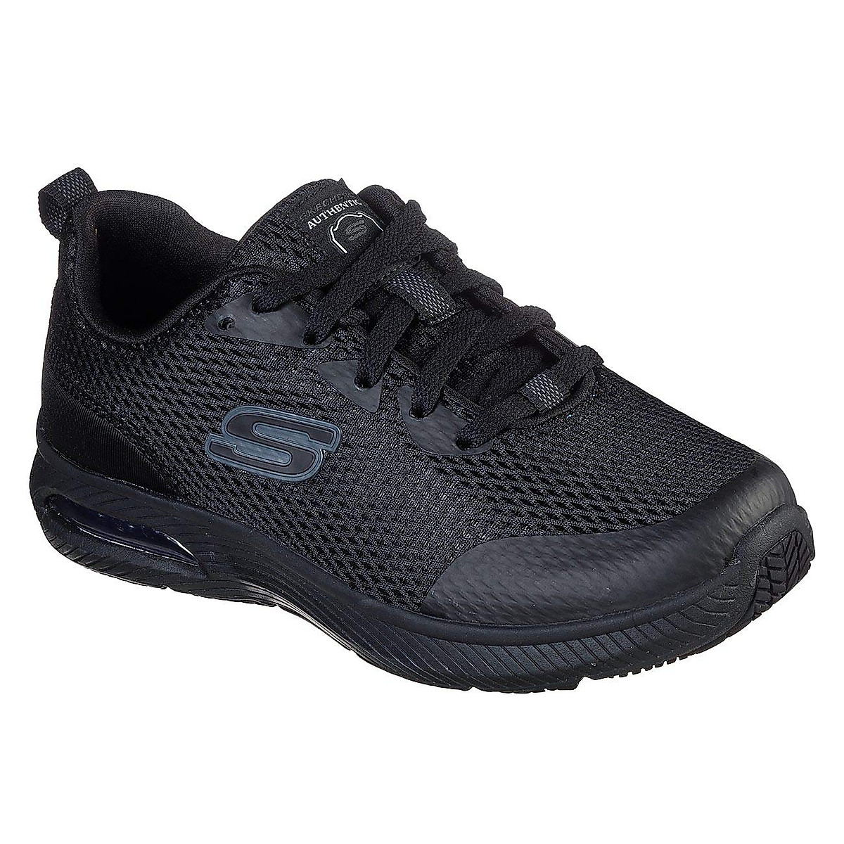 Skechers - Womens Lace-Up Athletic W/Air Bag & Shoe, Size: 6 M US, Color: Black