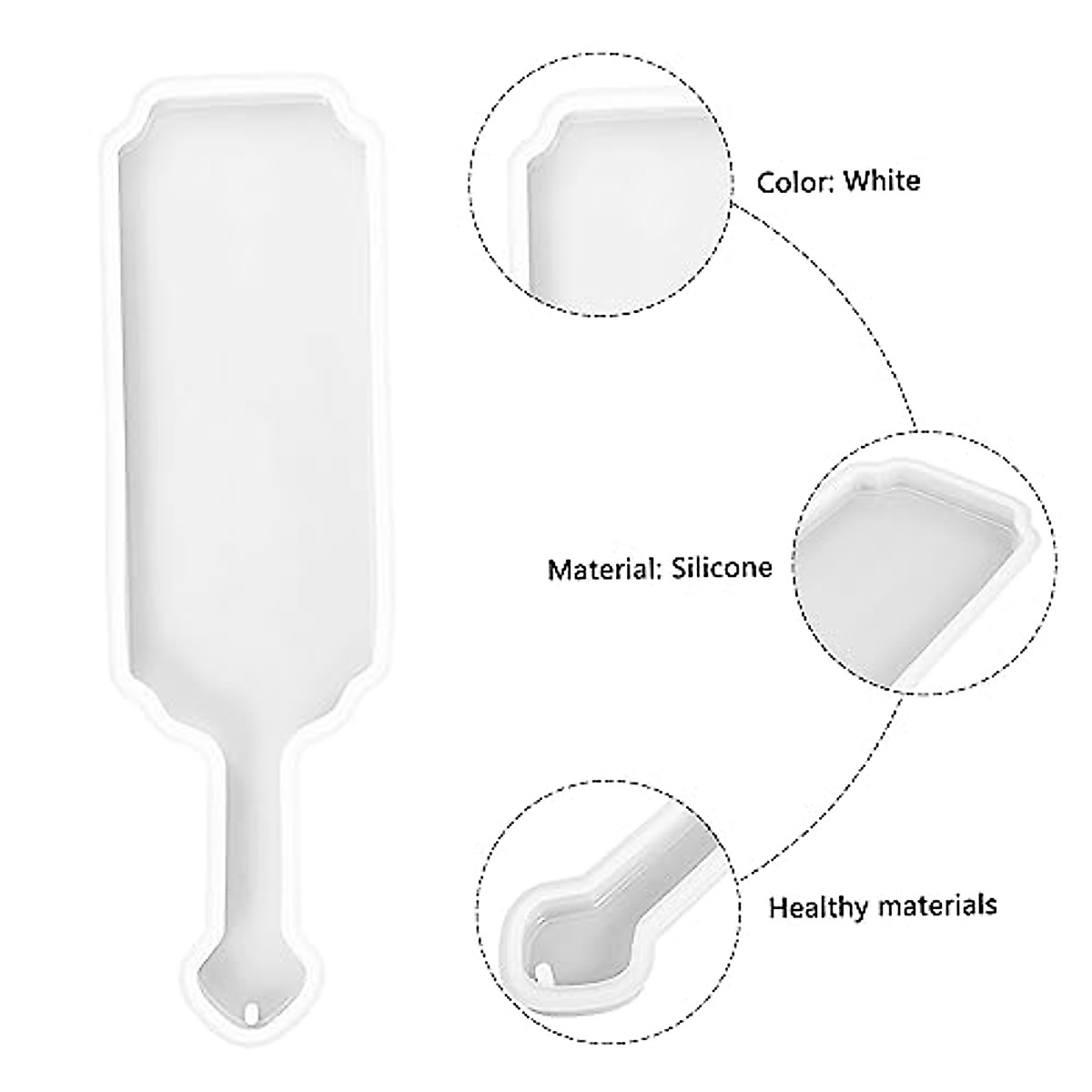 COHEALI Pallet Mold Resin Tray Silicone Soap Mold Molds for Resin Friend Ornament Silicone Molds for Resin Cup Mats Epoxy Moulds Resin Coaster Mould Coaster Mold Oar Shaped Tray Mould 1pc