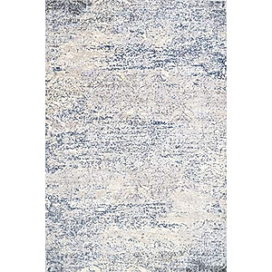 nuLOOM Twilight Tribal Distressed Area Rug, 9' x 12', Silver