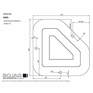 Sojag Accessories Set of 4 8' x 8' Polyester Outdoor Curtains for Ventura Gazebo Sun Shelter, Brown