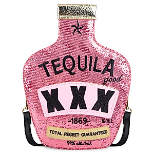 USTYLE Sparkling Bag for Women, Shoulder Purse Sequin Leather Bottle Shaped Crossbody Bag Clutch Purse Phone Wallet Shoulder Bags