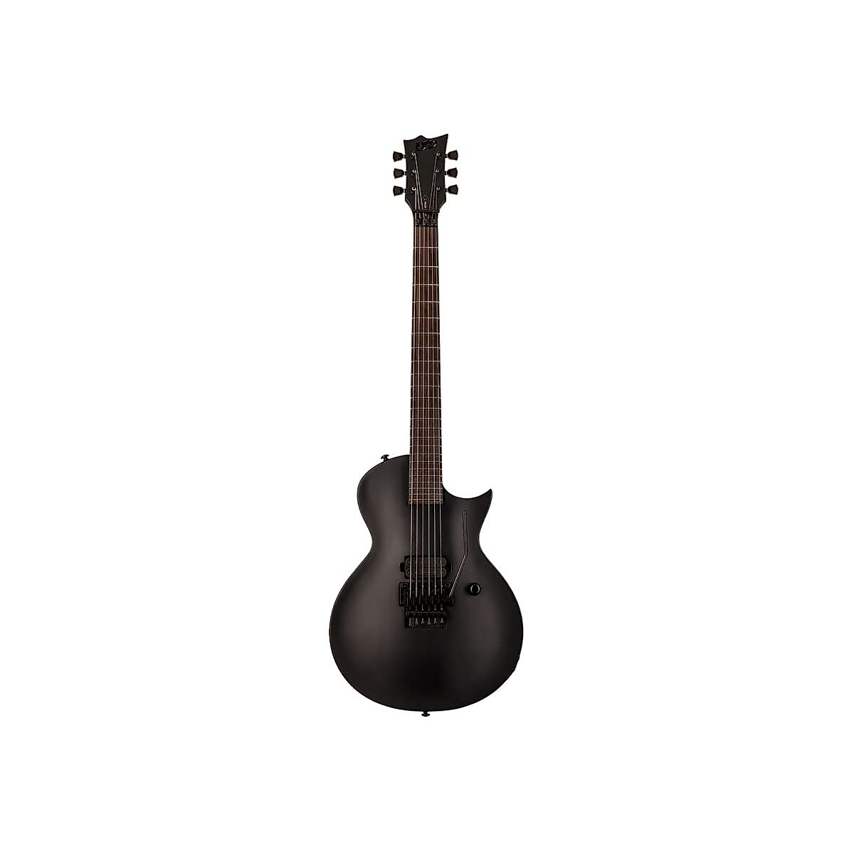 ESP 6 String LTD EC-FR Metal Electric Guitar, Black Satin, Right, (LECFRBKMBLKS)