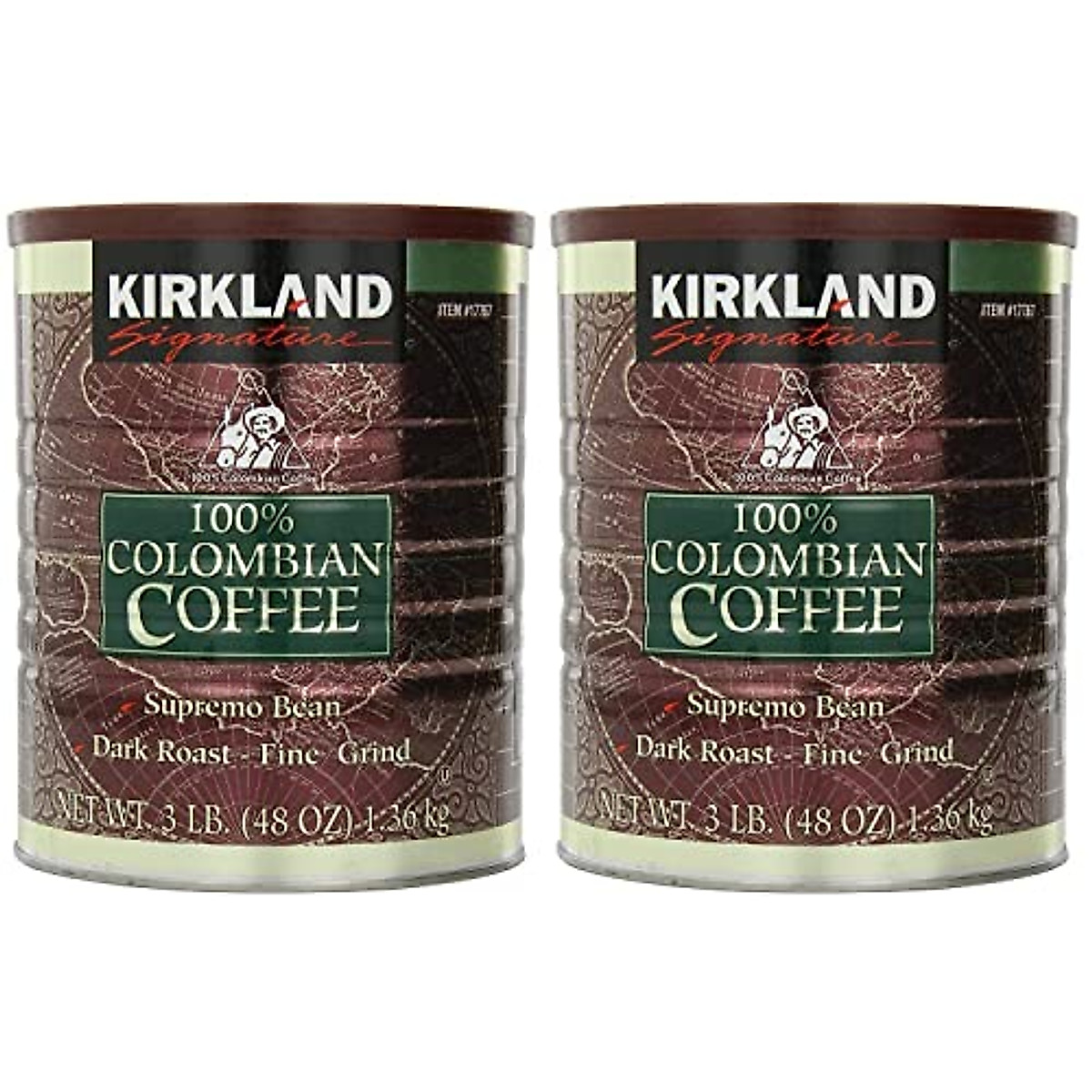 Signature 100% Colombian Coffee Supremo Bean Dark Roast-Fine Grind, 6 Pound ,Signature-ykgj