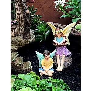 PRETMANNS Fairy Garden House Kit - Fairy Houses for Gardens - Fairy House Kit with Fairies for Fairy Garden, Fairy Garden Kit with a Fairy House & Garden Fairies - Fairy Garden Accessories Outdoor