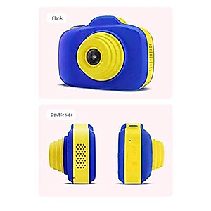 LKYBOA Kids Camera,Mini Digital Camera 2.3 Inch Cartoon Cute Camera Toys Children 1080P Camera Children Camera Birthday Shockproof Digital Video (Color : Blue)