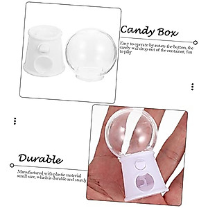 Abaodam 8pcs Mini Machine Cake Favor Boxes for Wedding Mini Vending Machine Money Coin Bank Mini Gumball Machine for Kids Cake Topper Decor Gumballs Machines for Candy