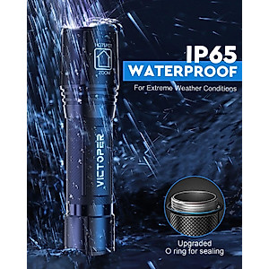 Victoper New Flashlight 2 Pack, 2000 Lumen 5 Modes Tactical LED Flash Light, High Lumens Bright Waterproof Flashlights, Zoomable Flash Lights for Camping Emergencies Outdoor Home, Gift for Dad & Men