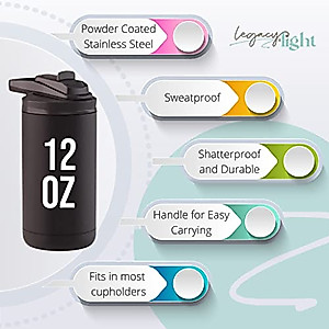 Legacy and Light Ring Bearer Water Bottle, Ring Bearer Gift, Will you be my Ring Bearer Proposal 12 oz Cup, Thank You Wedding Day Favor, Toddler or Little Boy Tumbler Gift Ideas from Bride and Groom