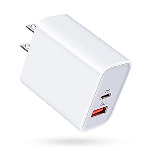 Pixel 6a Fast Charger Block, 20W Dual Port USB C Power Adapter for Google Pixel 7 6 Pro 6a 5 5a 4 4a 4XL 3 3a 3XL 2 2XL XL, Type C Wall Charger Plug for Samsung Galaxy A14 A13 A53 S23 S22 S21,LG,Moto