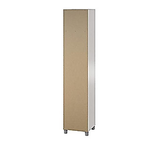 SystemBuild Camberly 16" Utility Storage Cabinet, Ivory Oak