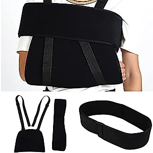 QIANMEI Fixed Elbow Brace Shoulder Injury by for Women and Men,Rotator Cuff Torn, Wrist and Elbow Surgery with Adjustable Padded Arm Support Straps