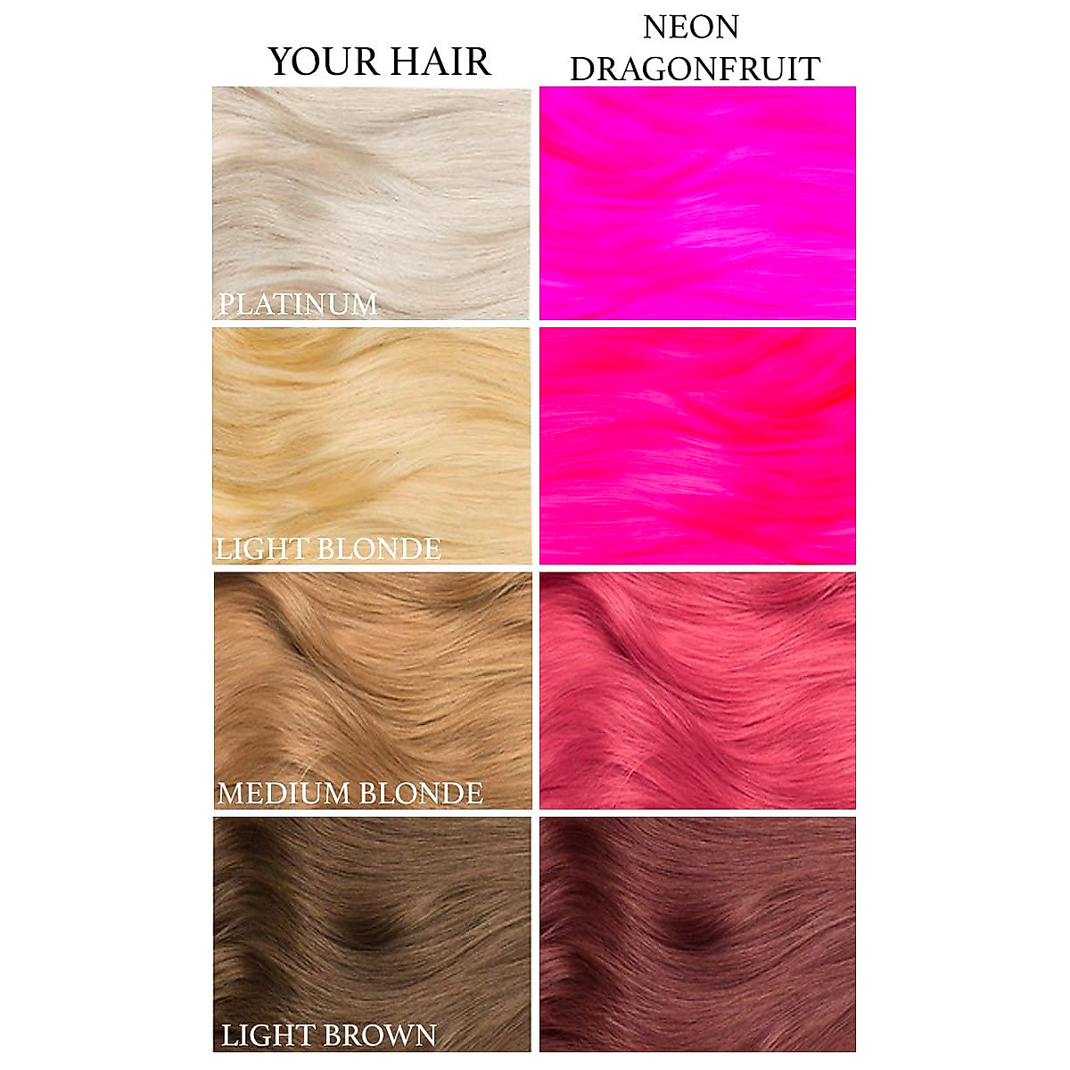 Lunar Tides Semi-Permanent Hair Color (43 colors) (Neon Dragonfruit, 8 fl. oz.)