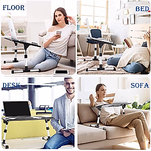 BoxWave Stand and Mount Compatible with Lenovo Legion Pro 5i (RTX 4050) - True Wood Laptop Bed Tray Stand, Desk for Comfortable Work in Bed. - Jet Black