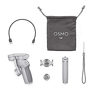DJI OM 4 - Handheld 3-Axis Smartphone Gimbal Stabilizer with Grip, Tripod, Gimbal Stabilizer Ideal for Vlogging, YouTube, Live Video, Phone Stabilizer Compatible with iPhone and Android