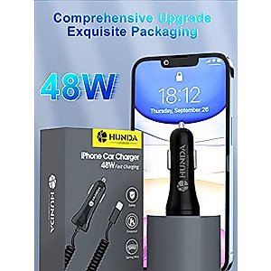Car Charger,48W/4.8A USB Car Charger Adapter Compatible with iPhone 14/Plus/Pro Max/13 Pro Max/Pro/Mini/12/11/X/SE/8/7/6s/6Plus/5s/5c, iPad Pro/Air/Mini and Universal USB Port for Android Phones