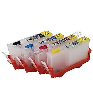 UniPrint 4pcs 564 564XL refillable Ink Cartridge Compatible for hp Photosmart 5510 5511 5512 5514 5515 5520 5522 5525 6510 6512 6515 6520