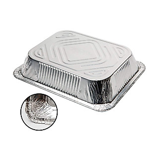 Aluminum Half Size Deep Foil Pan 30 packs Safe for use in freezer, oven, and steam table.pen,12 1/2" x 10 1/4" x 2 1/2" (-40 gauge-!)Made In The USA