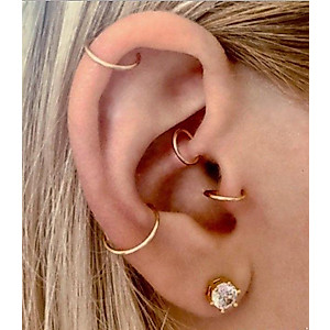 QWALIT Cartilage Earring Cartilage Earrings for Women Helix Piercing Jewelry Tragus Piercing Jewelry Forward Helix Earrings Earrings for Cartilage Piercings Gold