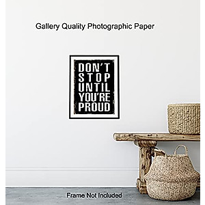 Motivational Wall Art Posters - Inspirational Gifts for Men - Entrepreneur Wall Art - Inspiring Positive Quotes Sayings - Encouragement Gifts - Encouraging Wall Decor - Home Office, Gym Wall Decor