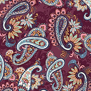 Vera Bradley Women's Cotton Grand Hanging Travel Organizer, Paisley Jamboree - Recycled Cotton, One Size