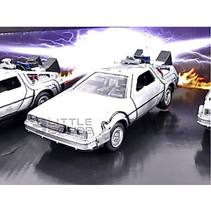 Back to The Future 1:32 Time Machine 3-Pack Die-Cast Cars, Toys for Kids and Adults