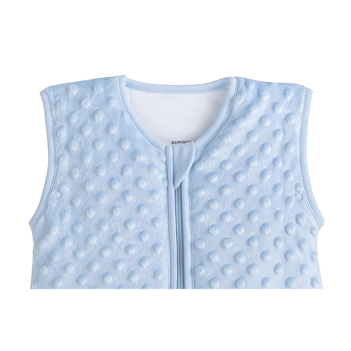 BABYINABAG Warm Quilted Winter Model Baby Sleeping Bag and Sack, Plush Minky Dot, 2.5 Togs for Infants and Toddlers (Medium (10-24 mos))