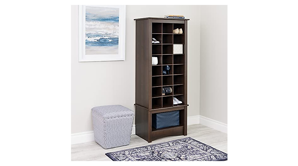 Prepac 24 Pair Shoe Storage Rack - Stylish Organization