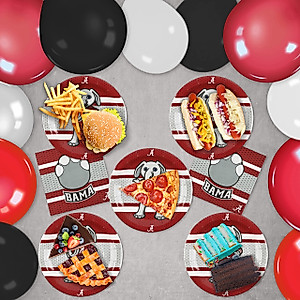 Havercamp University of Alabama Party for 24. Includes 24 Lg. Plates & 32 Luncheon Napkins. Party with Big Al! For Graduation, Tailgate, Birthday, or any Roll Tide Event