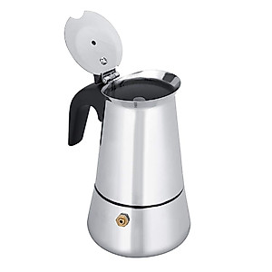 QANYEGN Coffee Pot, Portable Stainless Steel Coffee Maker, Percolator Coffee Brewer Kele Pot, Stove Top Tea Maker(200ml)