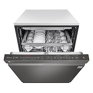 LG LDP6810BD 24" Top Ctrl Dishwasher 44 dBA 3rd Rack TrueSteam ThinQ