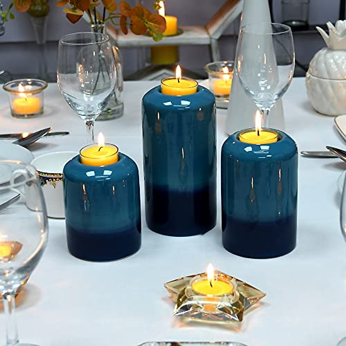 Zest Candle 50-Piece Tealight Candles, Yellow