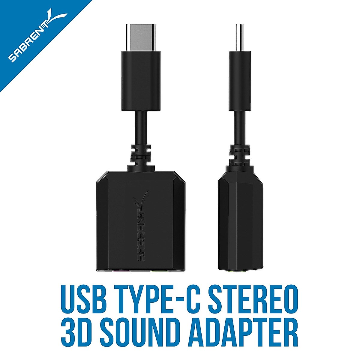 Sabrent 9 in 1 USB C HUB for Windows & Mac + USB Type-C External Stereo Sound Adapter