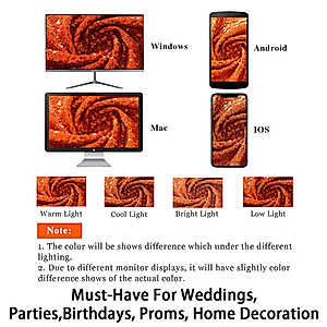 ShinyBeauty Sequin Curtains 2 Panels 4x10ft Orange Sequin Backdrop Curtains Sparkly Curtain Selfie Wall for Parties Wedding Decoration