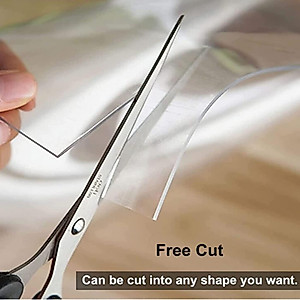 Clear PVC Desk Chair Mat Area Rugs Clear Vinyl Plastic Floor Runner Protector, Desk Chair/Stairs/Pets Carpet Protector Mat, Non-Skid Waterproof Dustproof,80cm/100cm/120cm/140cm Wide for Office & Home