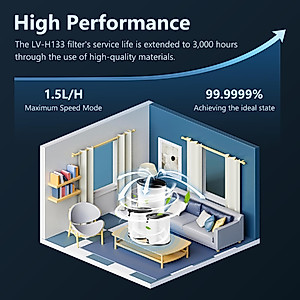 LV-H133 Filter Replacement for LEVOIT Air Puri-fier, 3-in-1 Pre, H13 High-Efficiency Activated Carbon Filtration System, Replace Part# LV-H133-RF, Pack of 1 By Improvedhand