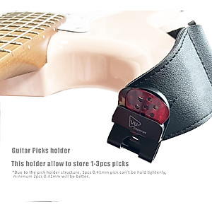 IVU CREATOR Smart 3-in-1 guitar strap locks guitar strap blocks guitar pick holder with non-slip picks and cable hook